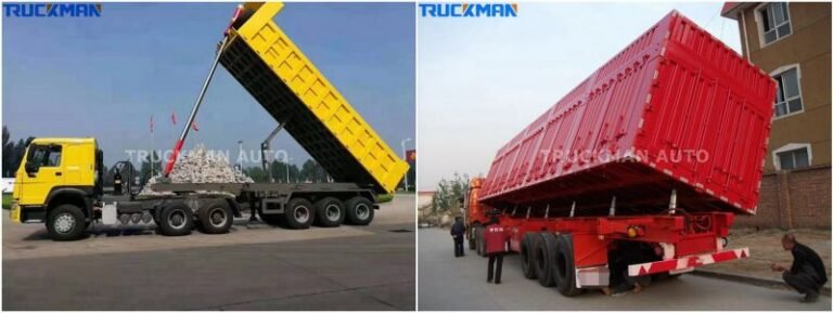 Remolque basculante lateral de 3 ejes - Truckman Automobile